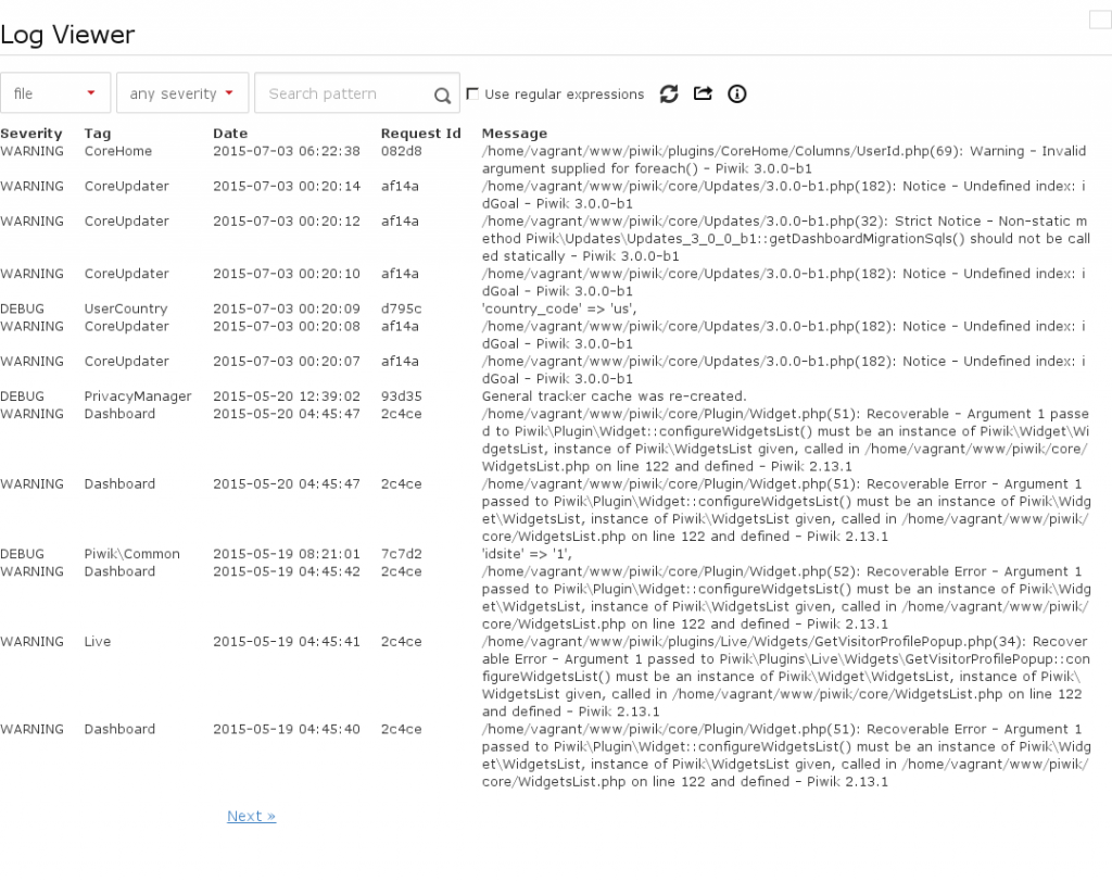 LogViewer - Matomoユーザー会